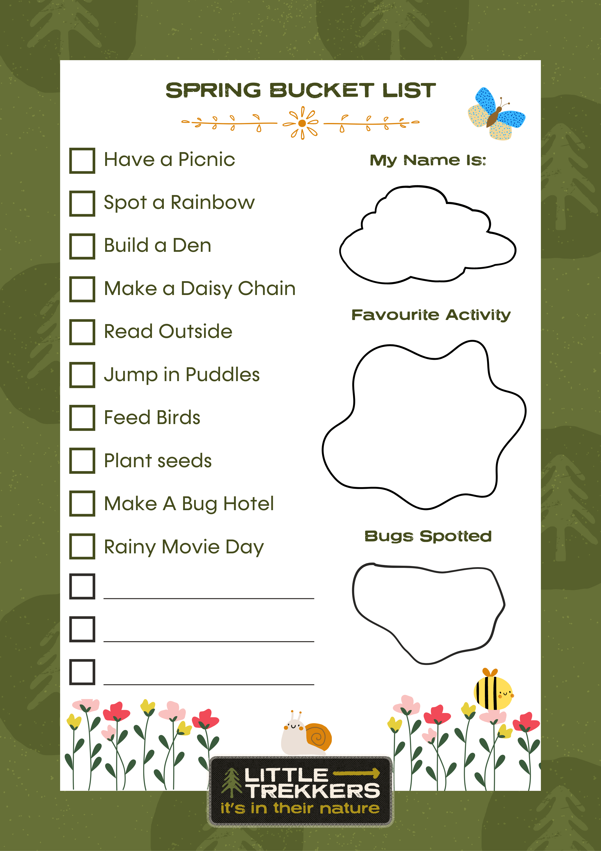 Spring Printables - Little Trekkers